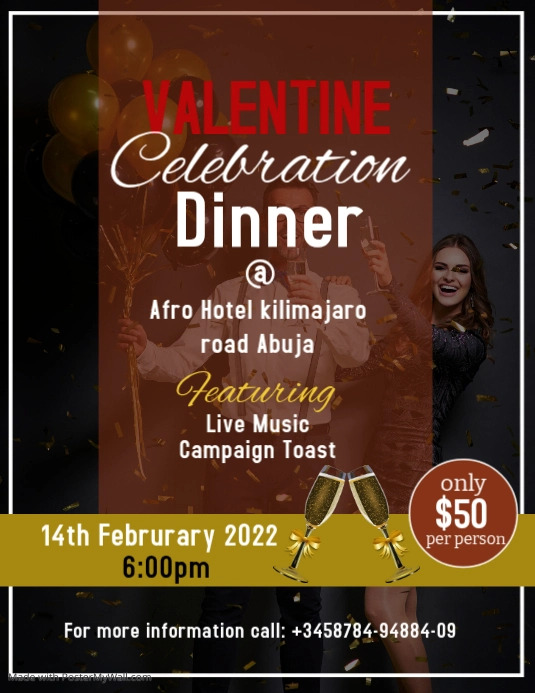 Dinner Template | PosterMyWall