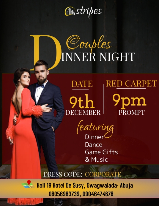 Dinner Template | PosterMyWall