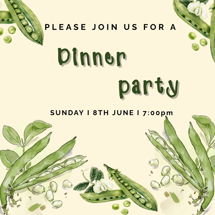 Dinner invitation Template | PosterMyWall