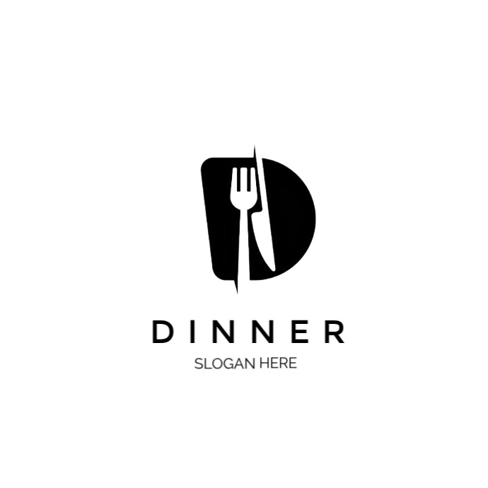 Copy of Dinner Logo Minimal Restaurant & Food Brand Design Inspiration ...