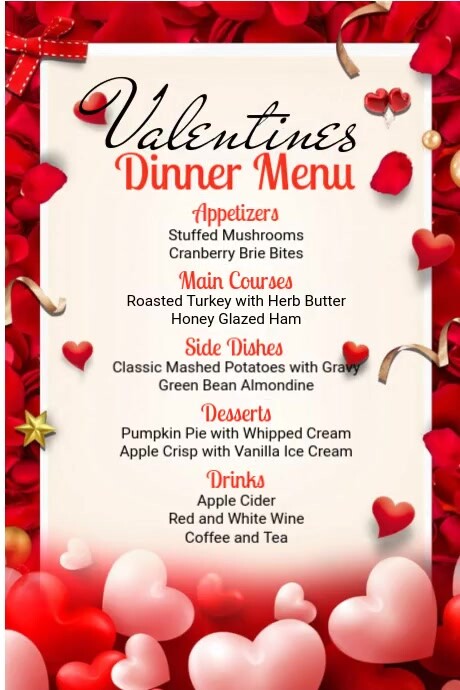 Dinner Menu Ads Template | PosterMyWall