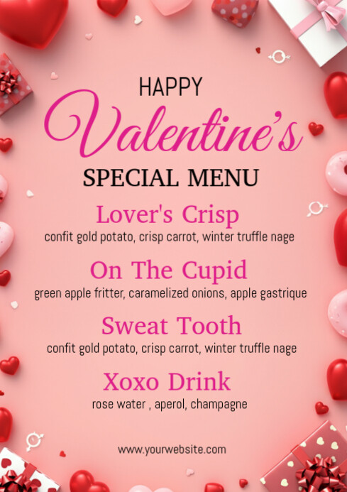 Dinner Menu Flyer เทมเพลต | PosterMyWall
