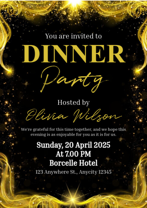 Dinner Party Template | PosterMyWall