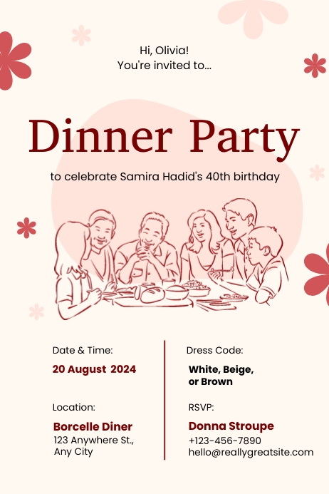 dinner party template | PosterMyWall