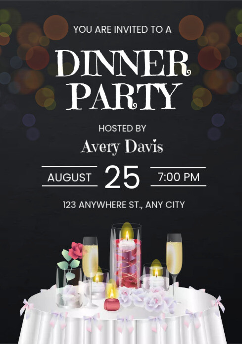 dinner party template | PosterMyWall