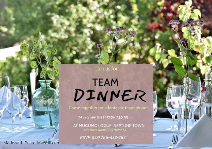 Copy of Dinner poster (1) | PosterMyWall
