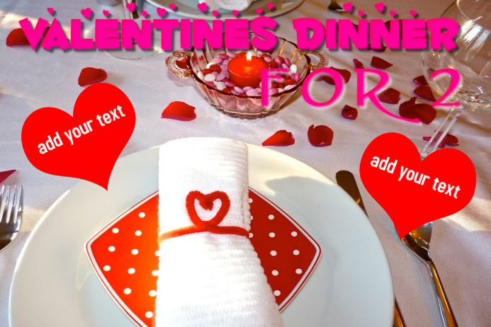 Dinner for two :) Template | PosterMyWall