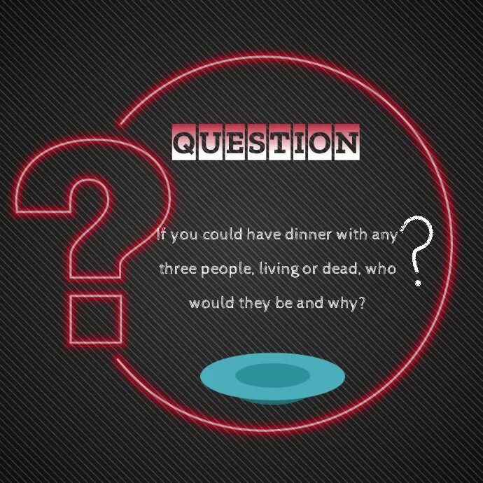 dinner question Template | PosterMyWall