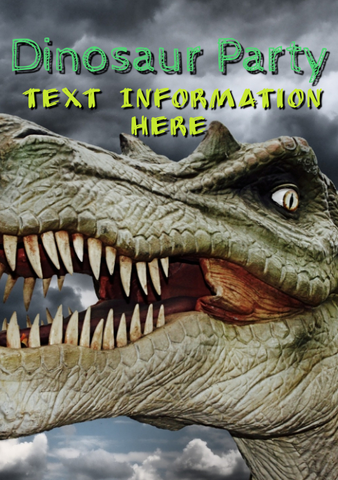 Dinosaur Template | PosterMyWall