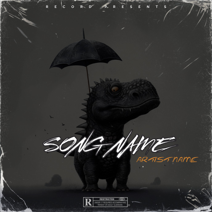Copy of dinosaur money cover music trap mixtape rap | PosterMyWall