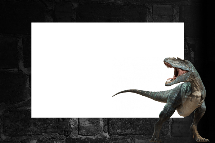 Dinosaur Party Frame | PosterMyWall