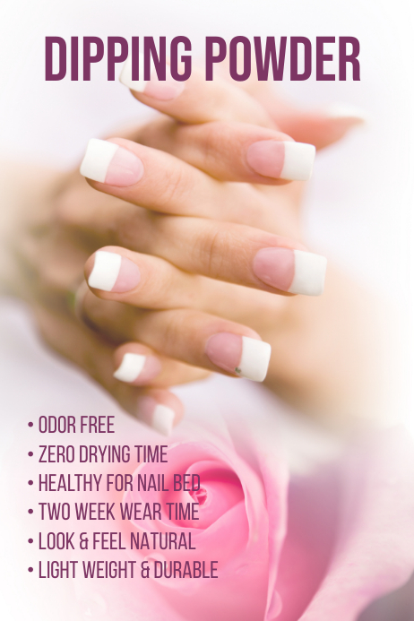 Dipping Powder Template | PosterMyWall