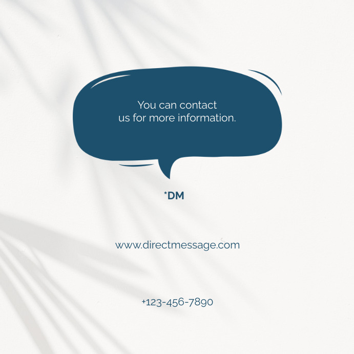 Direct Message Template | PosterMyWall