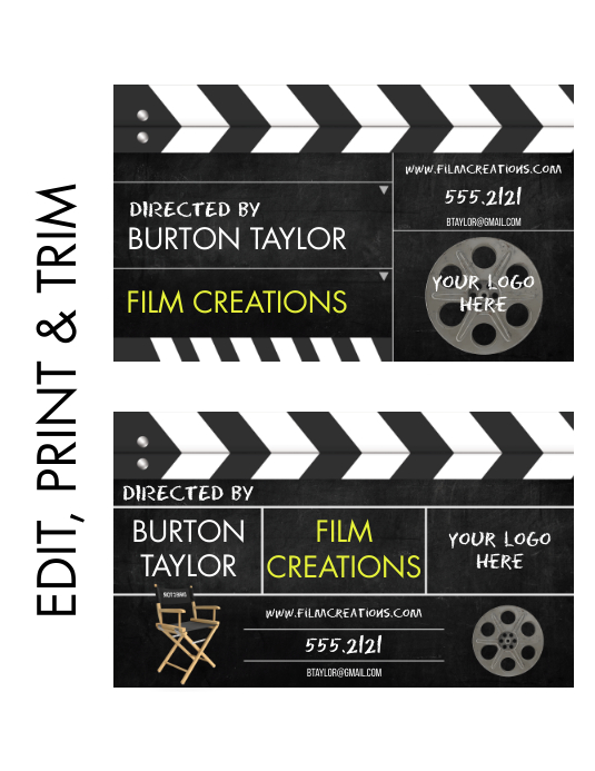 Copy of DIRECTOR'S BUSINESS CARDS | PosterMyWall