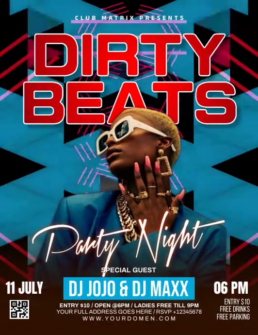 DIRTY BEATS PARTY NIGHT Template | PosterMyWall