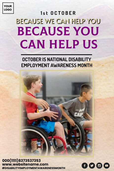 Disability employment awareness month Template | PosterMyWall