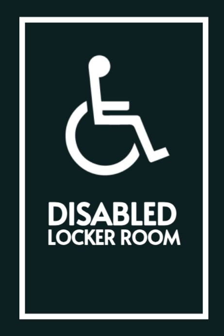 disabled locker Template | PosterMyWall