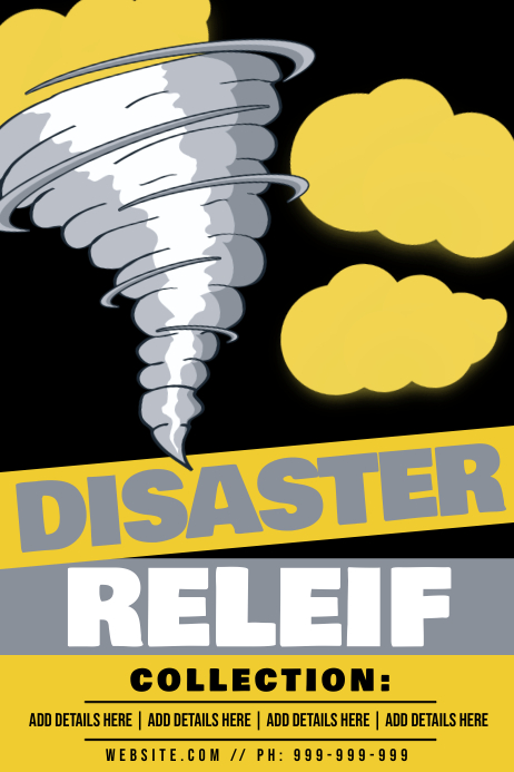 Copy of Disaster Releif Poster | PosterMyWall
