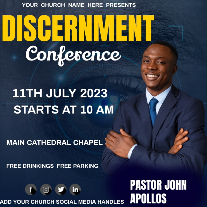 discernment conference Template | PosterMyWall