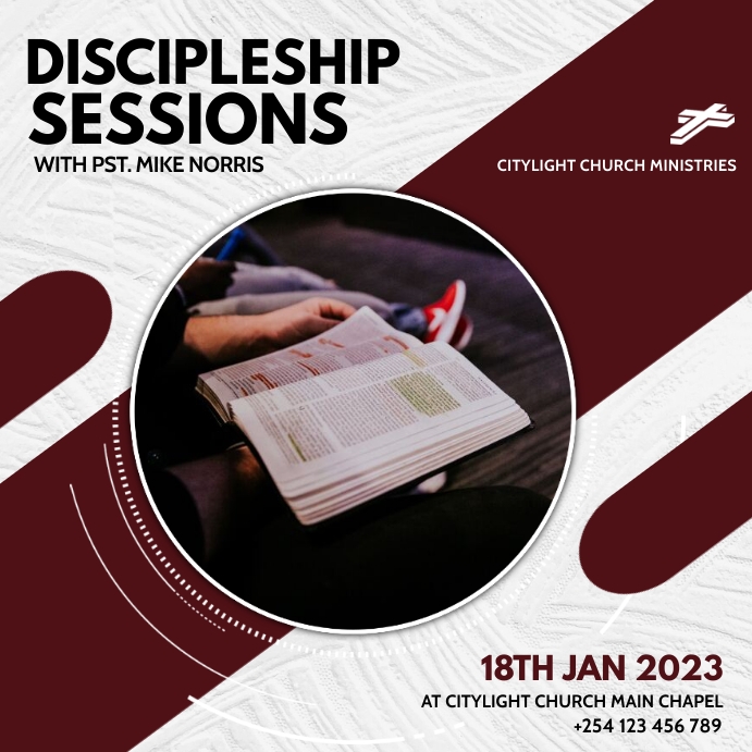 discipleship bible study flyer template | PosterMyWall