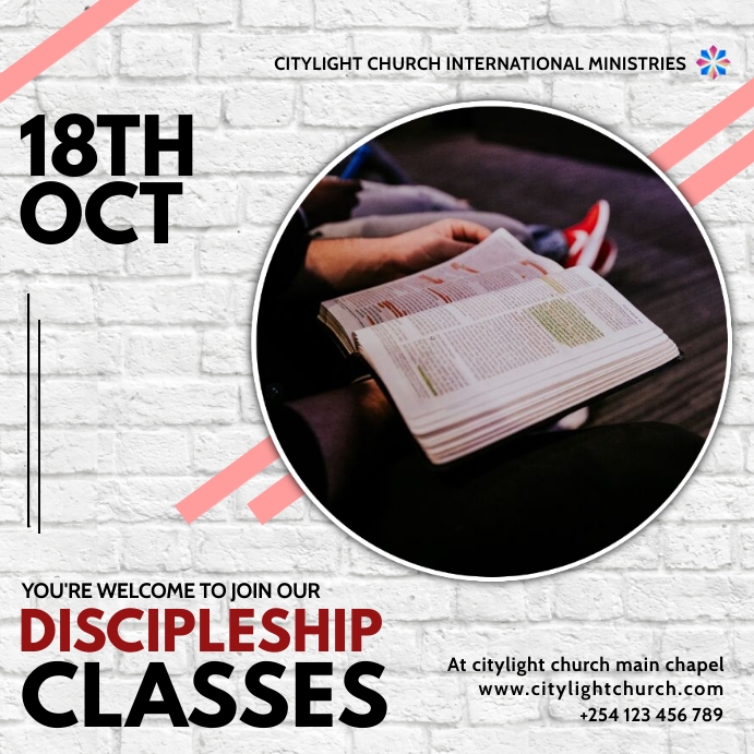 Copy of discipleship church service flyer template | PosterMyWall