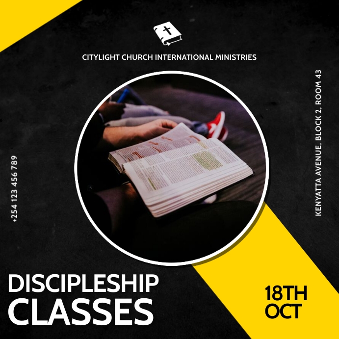 discipleship church service flyer template | PosterMyWall