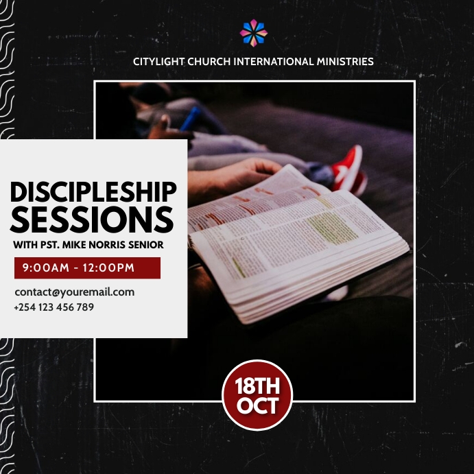 discipleship church service flyer template | PosterMyWall