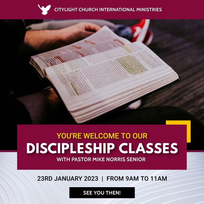 discipleship church service flyer template | PosterMyWall