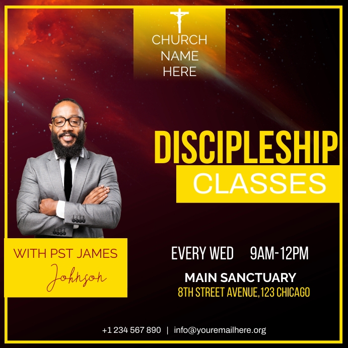 discipleship class Template | PosterMyWall