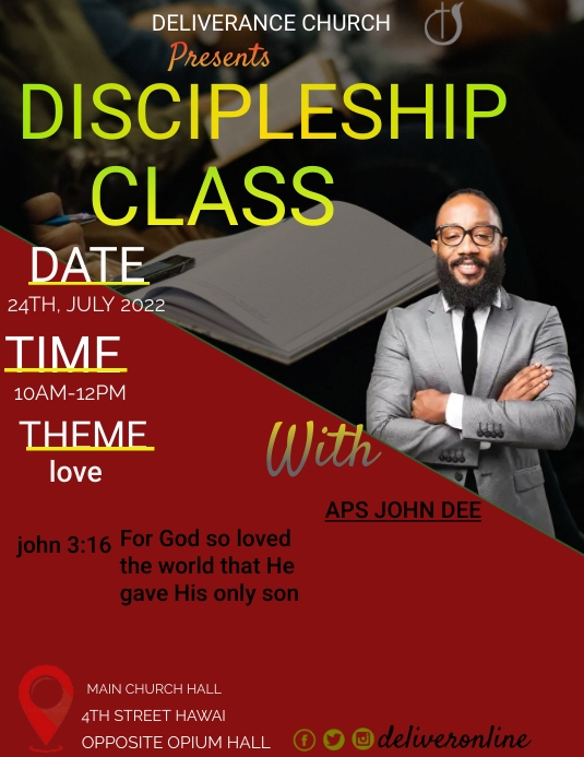 Copy of discipleship class | PosterMyWall