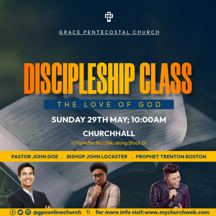 Modèle Classe de Disciple | PosterMyWall