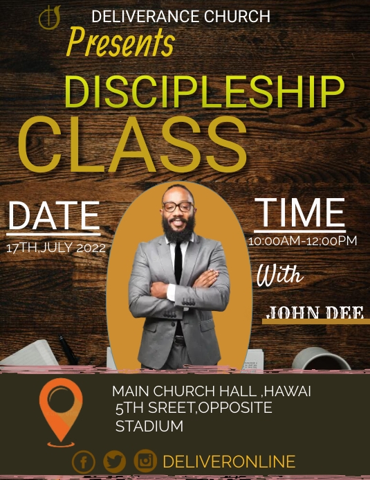 discipleship class Template | PosterMyWall
