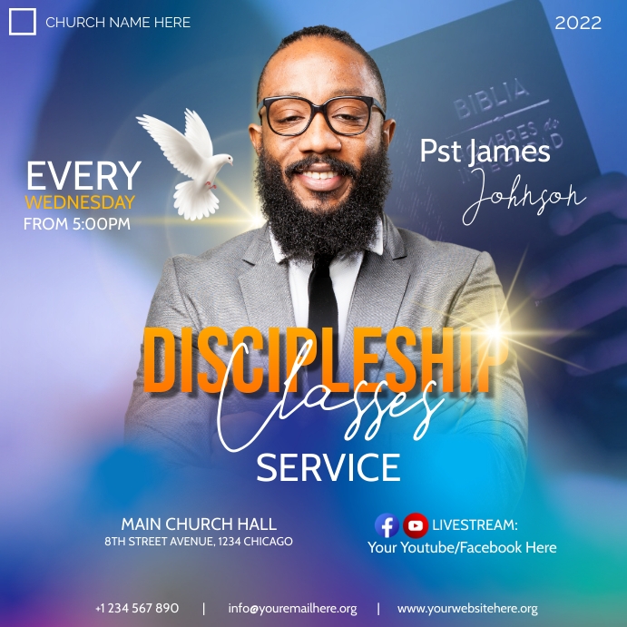 discipleship class flyer Template | PosterMyWall