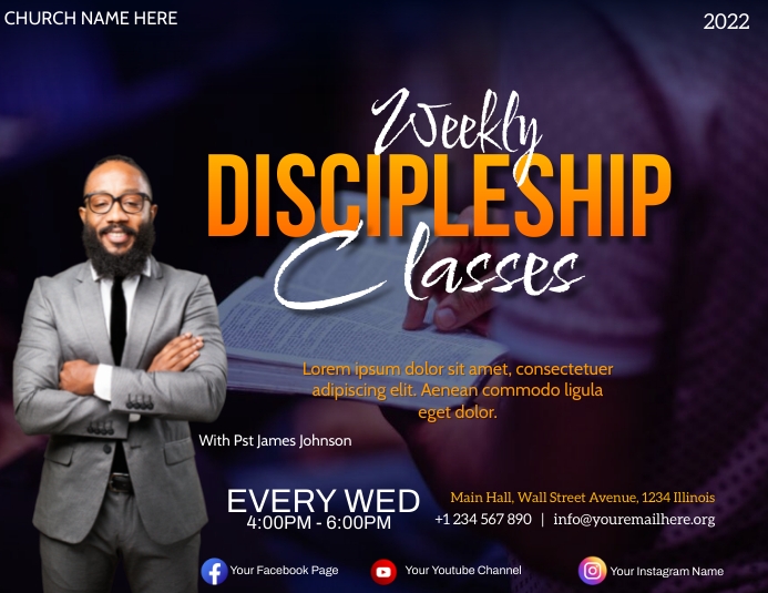 Copy of discipleship class flyer | PosterMyWall