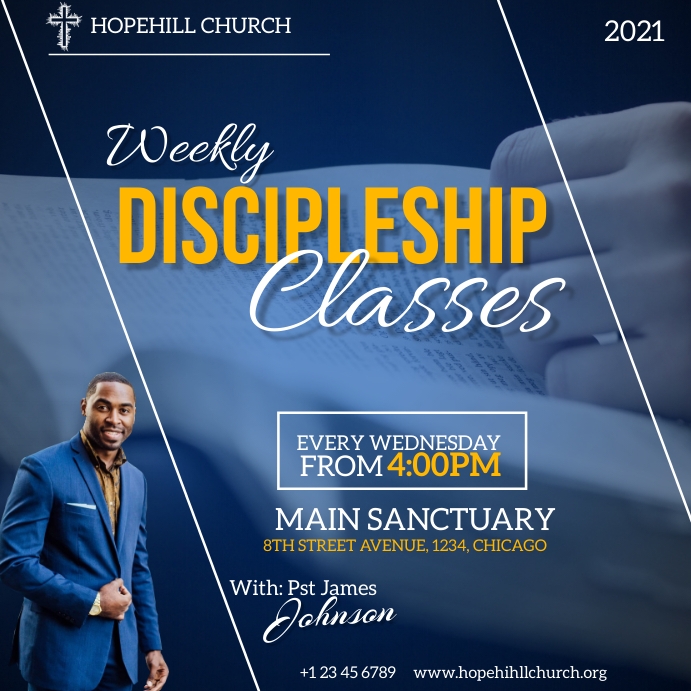 discipleship class flyer Template | PosterMyWall