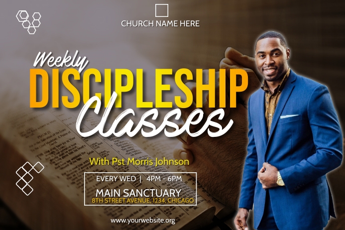 discipleship class flyer Template | PosterMyWall