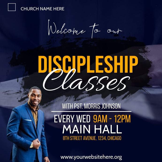 discipleship class flyer Template | PosterMyWall