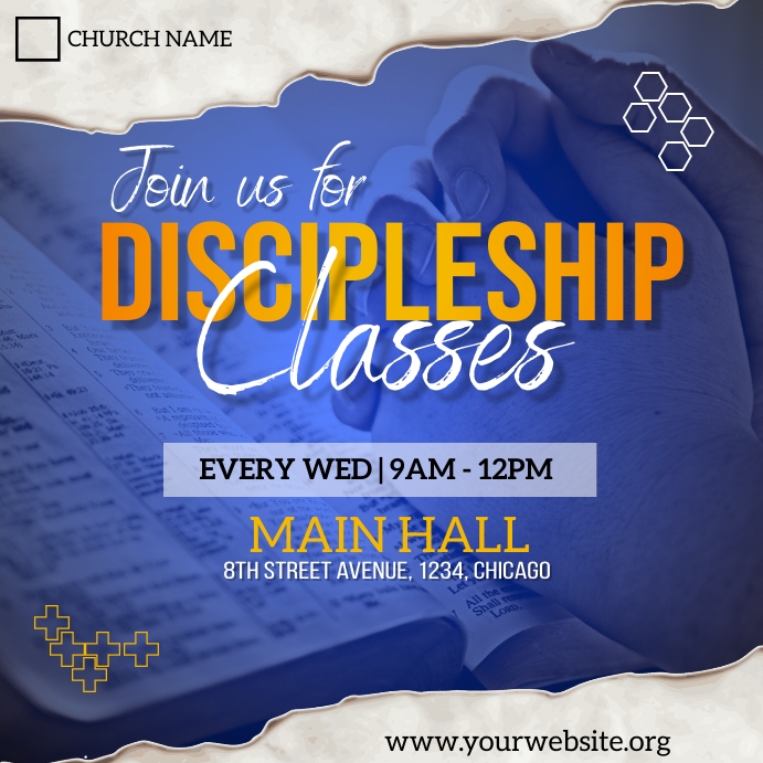 discipleship class flyer Template | PosterMyWall