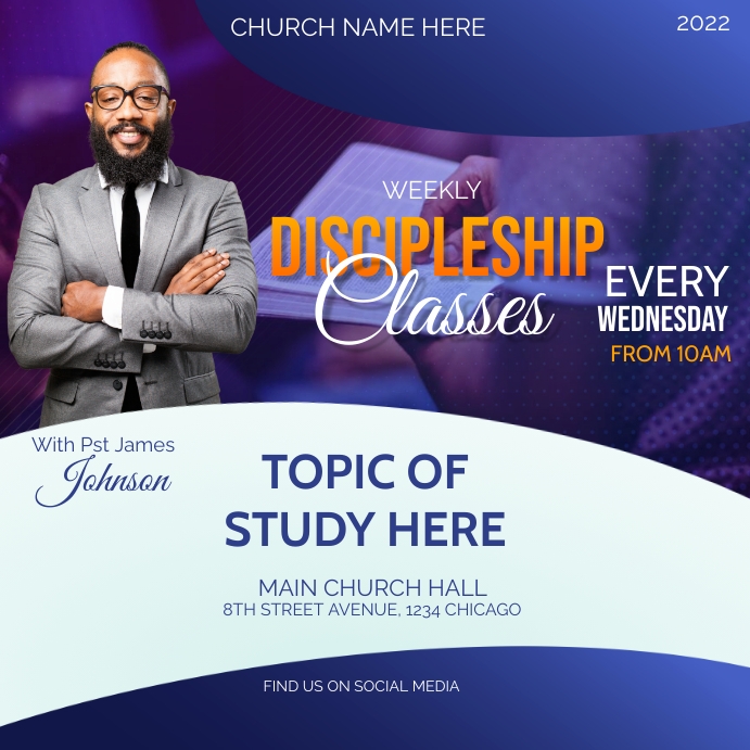 Modèle Brochure de La Classe de Disciple | PosterMyWall
