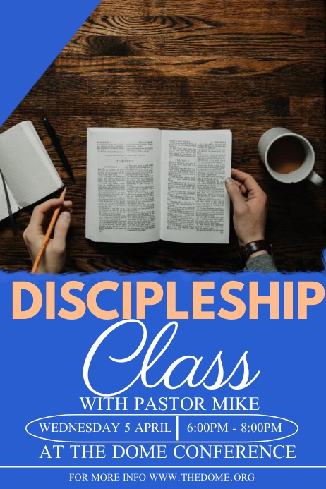 discipleship class poster Template | PosterMyWall