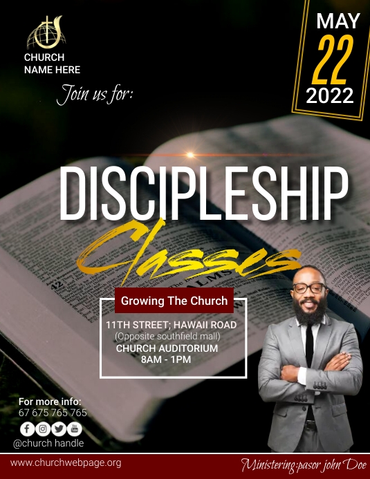 discipleship classes Template | PosterMyWall