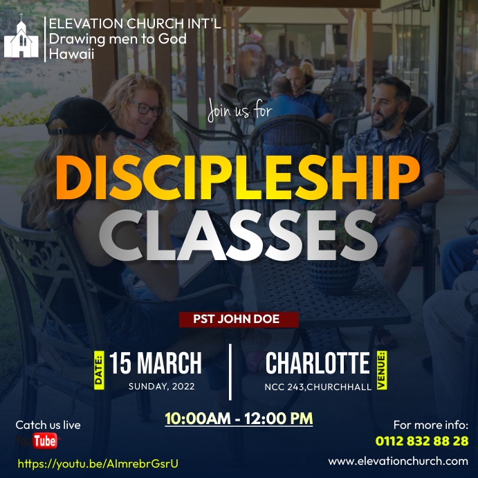 Copy of Discipleship classes | PosterMyWall