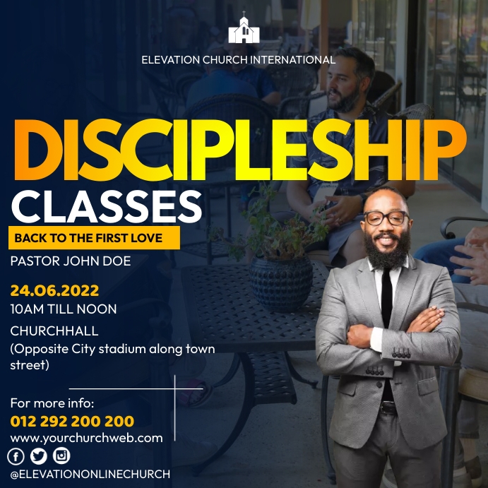 Discipleship classes Template | PosterMyWall