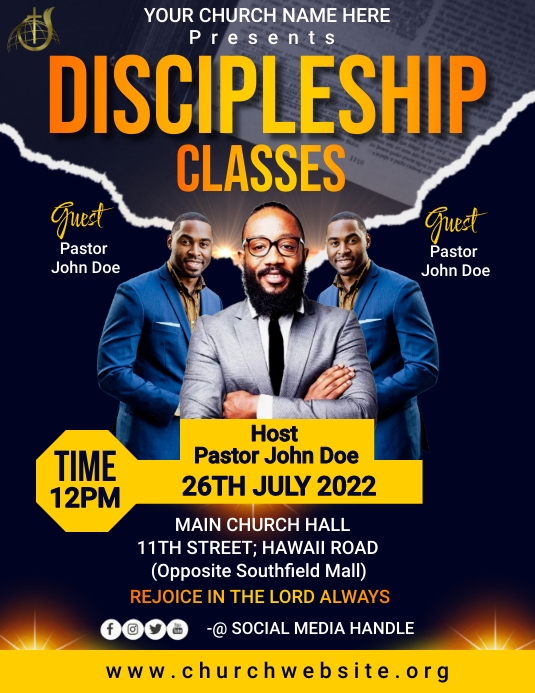 discipleship classes Template | PosterMyWall