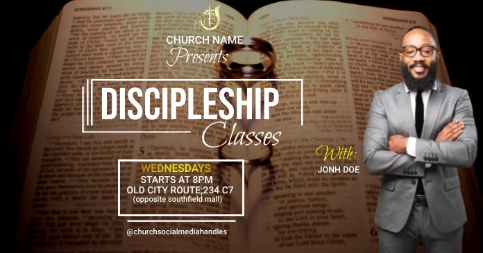 Discipleship classes Template | PosterMyWall