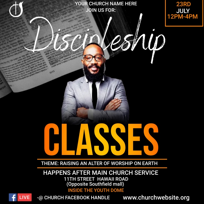 discipleship classes Template | PosterMyWall