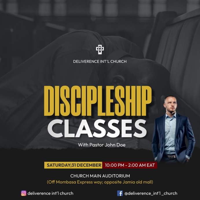 Copy of Discipleship classes | PosterMyWall