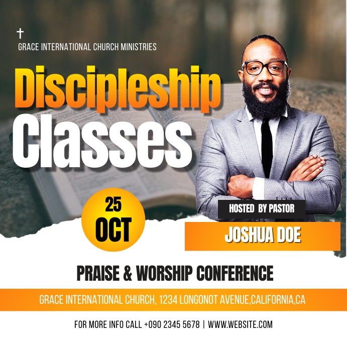 Copy of DISCIPLESHIP CLASSES | PosterMyWall