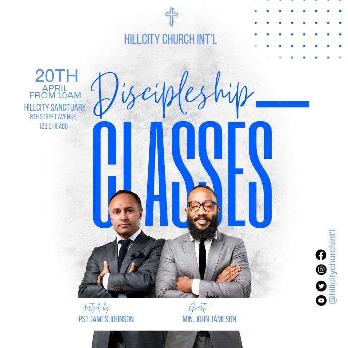Copy of discipleship classes | PosterMyWall
