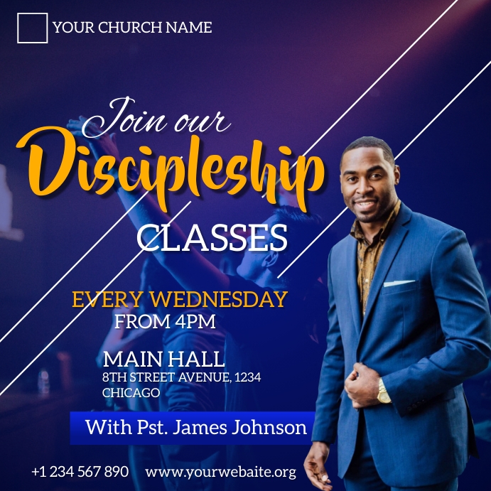 discipleship classes flyer Template | PosterMyWall